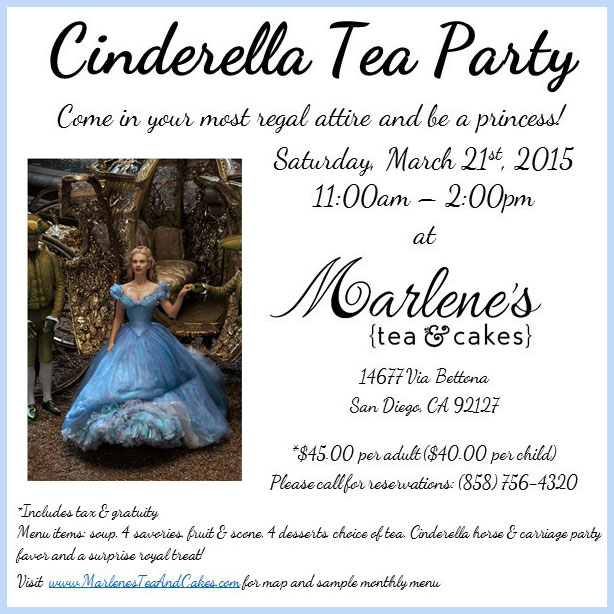 Cinderella Tea Party... - Marlene's Tea and Cakes